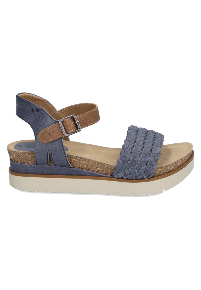 Josef Seibel Wedge sandals - jeans kombi/blue - Zalando.ie