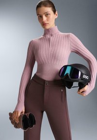 OYSHO THERMAL BASE LAYER RB KNIT WITH PEAK - Undershirt - mauve - Zalando