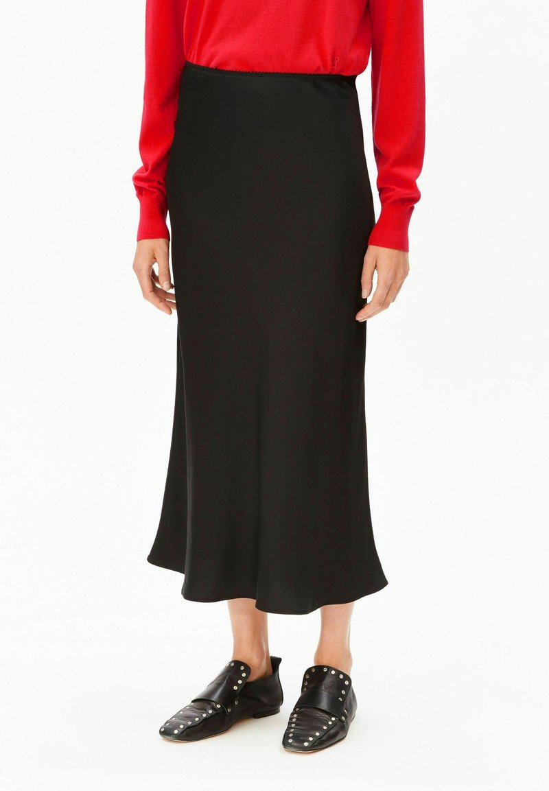 ARMEDANGELS LENOVAA - A-line skirt - black - Zalando