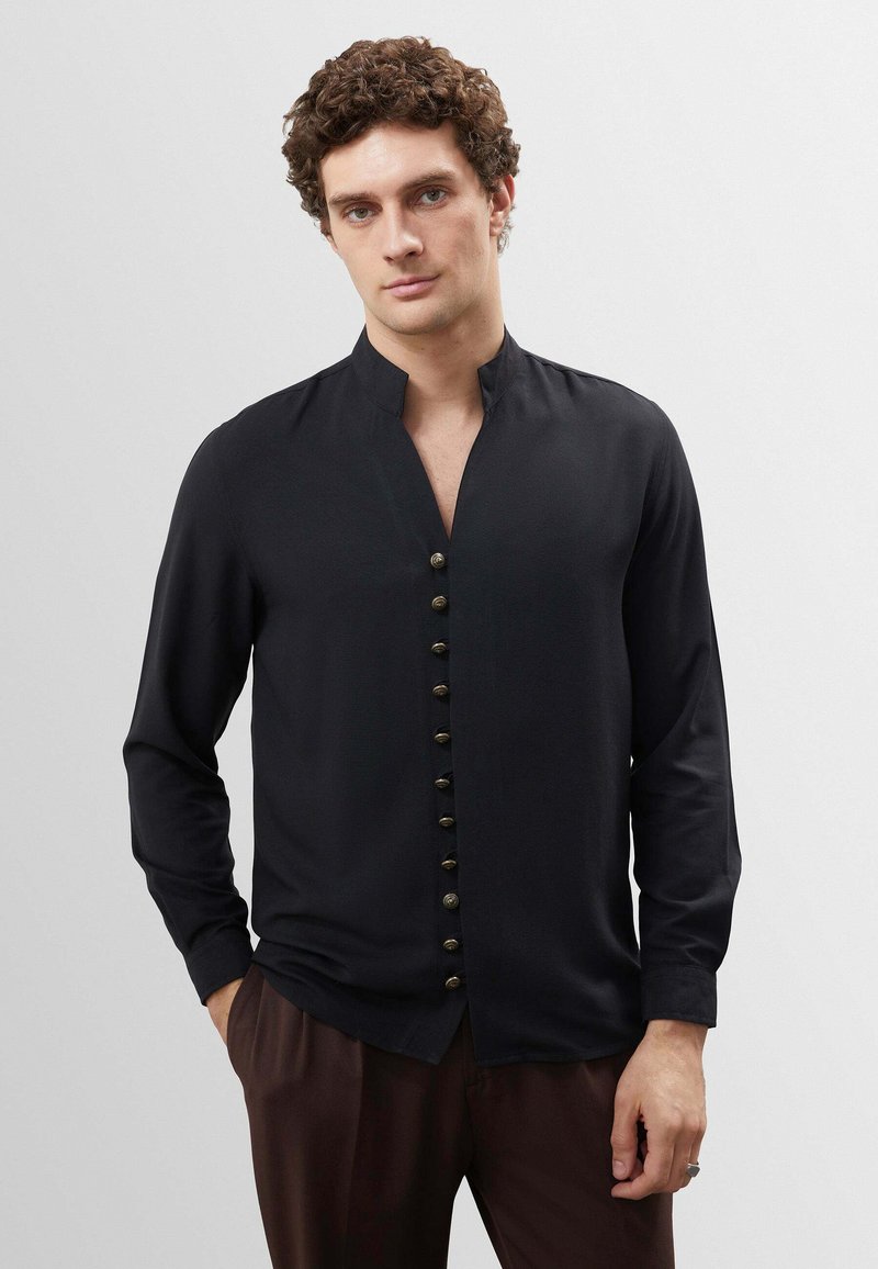 Antioch STANDING COLLAR - Overhemd - black/zwart - Zalando.be