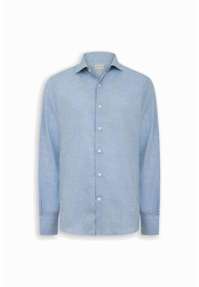 Dan John SHIRT - Shirt - light blue herringbone/light blue - Zalando