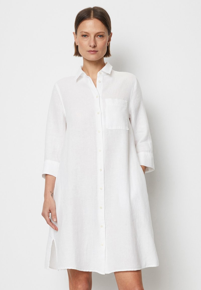Marc O'Polo Robe chemise - white/blanc - ZALANDO.FR