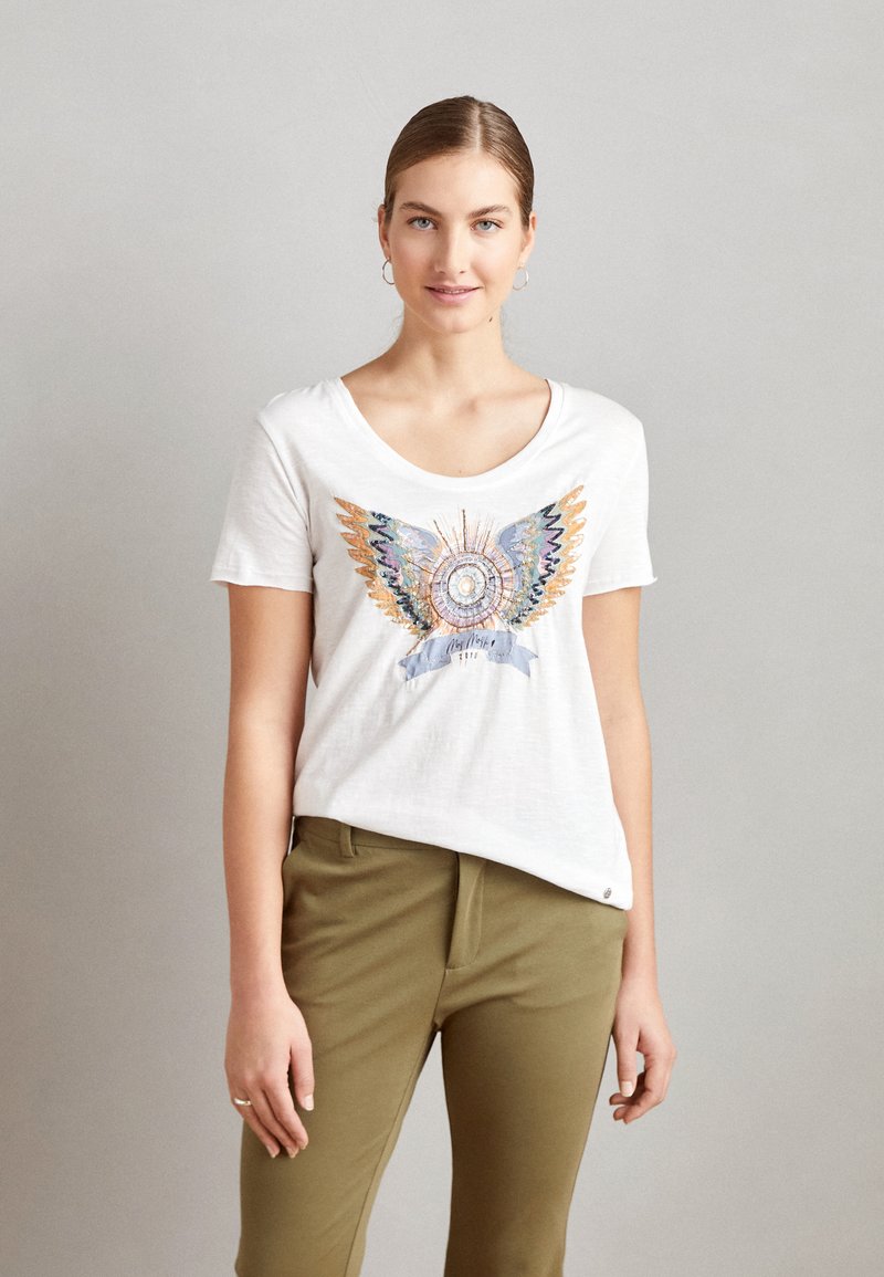 Mos Mosh DECO TEE - Trükipildiga T-särk - white/valge - Zalando.ee