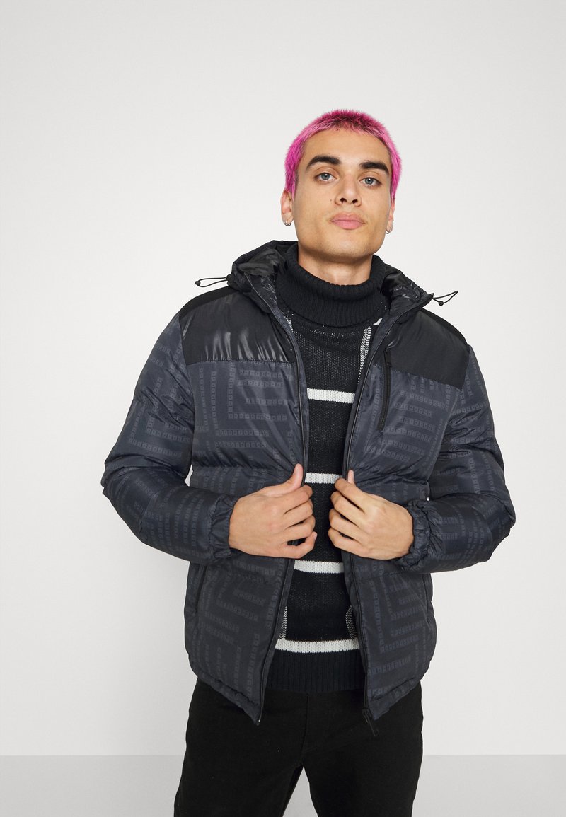 Brave Soul ALBERTO - Winter jacket - black/navy/black - Zalando.ie