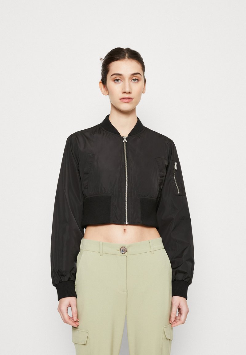 JJXX JXAMPLE CROPPED - Bomber Jacket - black - Zalando.ie