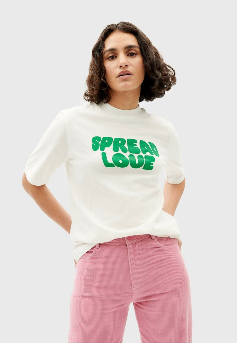 Thinking Mu SPREAD LOVE - T-Shirt print - white/weiß - Zalando.at