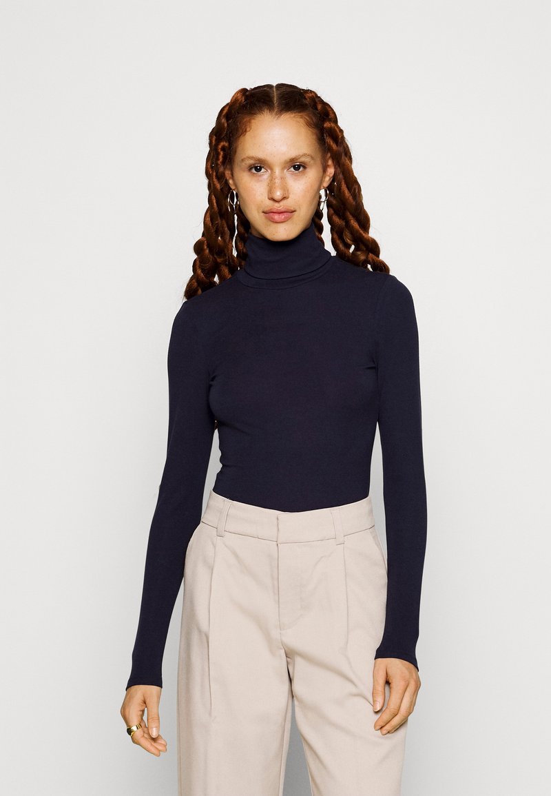 ONLY Tall ONLAMELIA ROLL NECK BODY - Longsleeve - night sky/donkerblauw ...