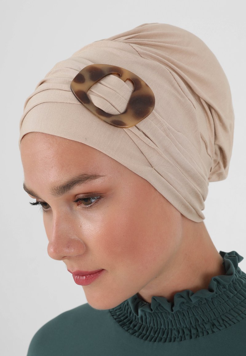 Modanisa INSTANT TURBAN HALIMA - Headscarf - beige - Zalando.ie