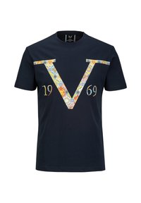 19V69 Italia RAFAEL BAROQUE - T-shirt print - navy/donkerblauw - Zalando.be