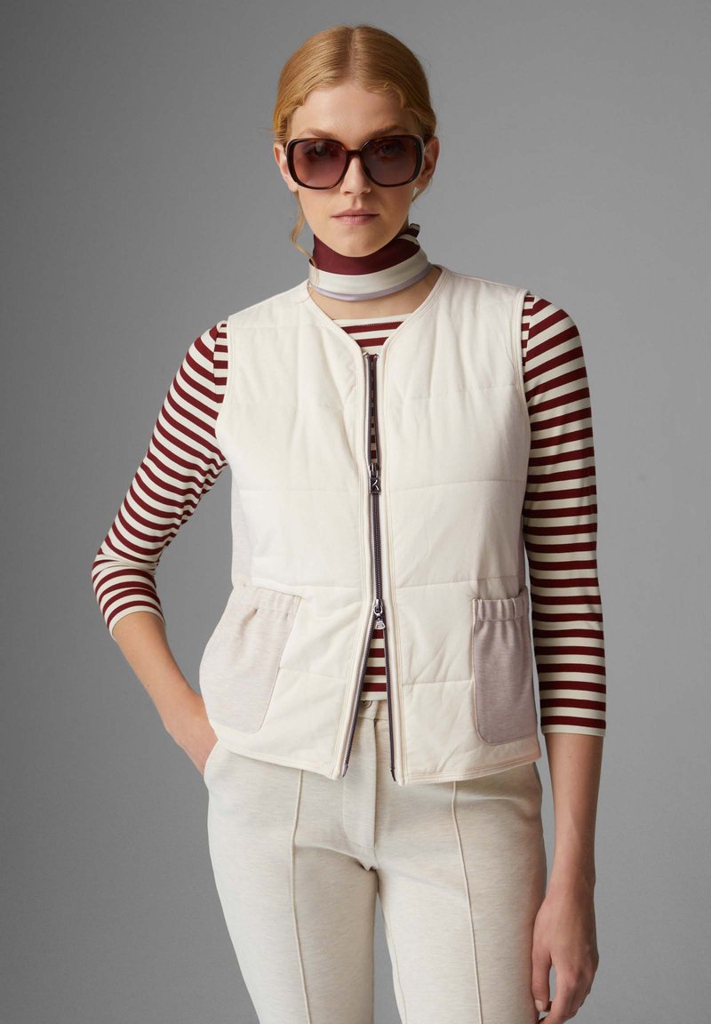 Bogner DAHLIA - Waistcoat - off white/off-white - Zalando.ie