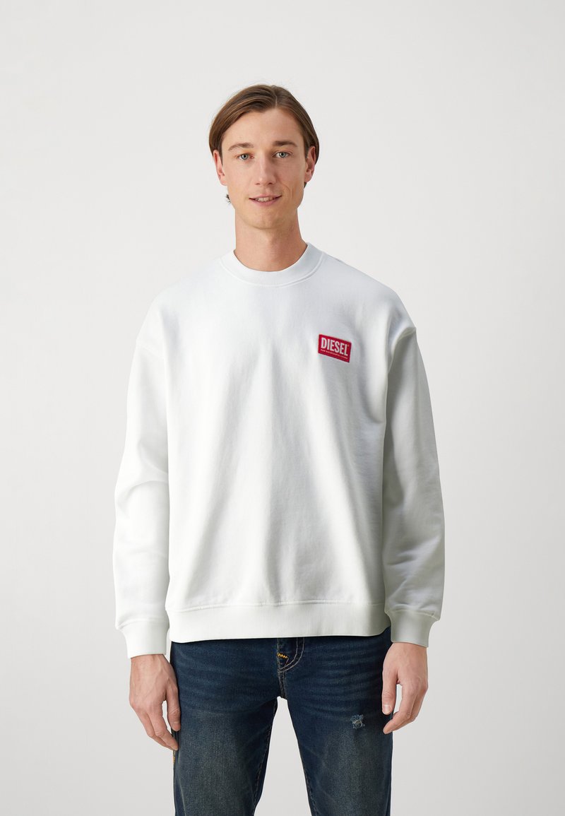 Diesel S-NLABEL-L1 - Mikina - 100/bílá - Zalando.cz