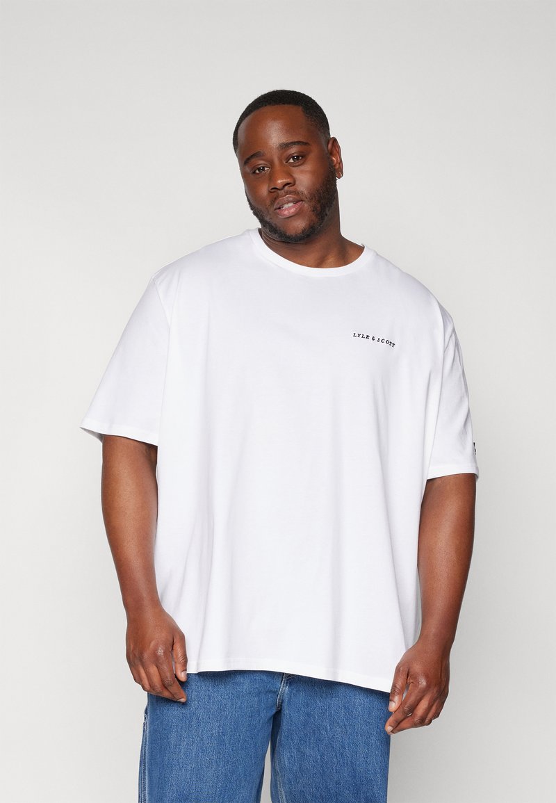 Lyle & Scott EMBROIDERED - Camiseta básica - white/blanco - Zalando.es