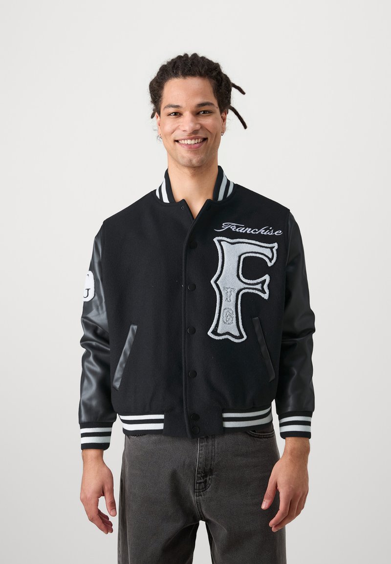 Franchise INFINITY JACKET - Faux leather jacket - black - Zalando