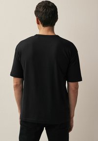 Next CHRISTMAS - T-Shirt print - santa skull black/schwarz - Zalando