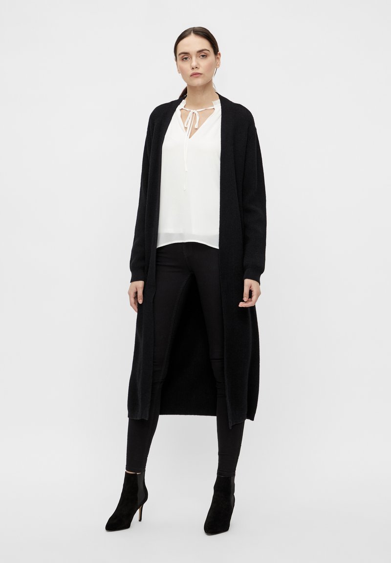 Object OBJMALENA LONG CARDIGAN - Cardigan - black - Zalando.ie