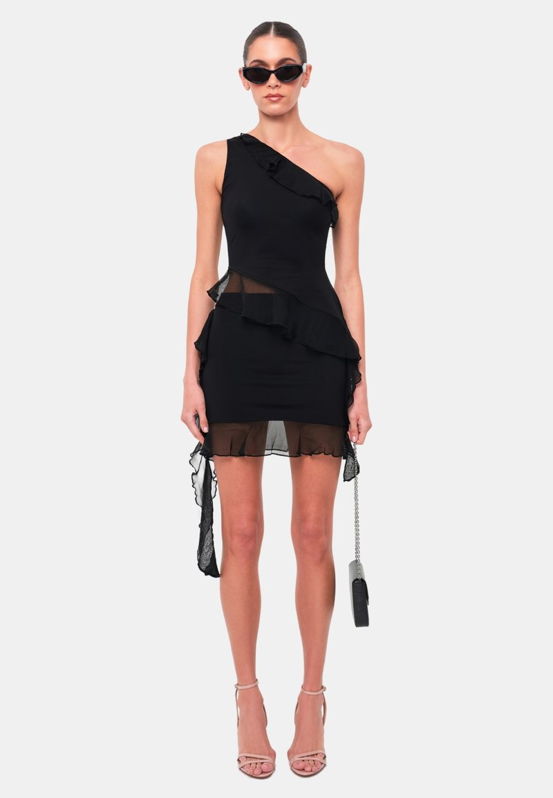 OW Collection HARPER ASYMMETRIC - Minirock - black/schwarz - Zalando.de