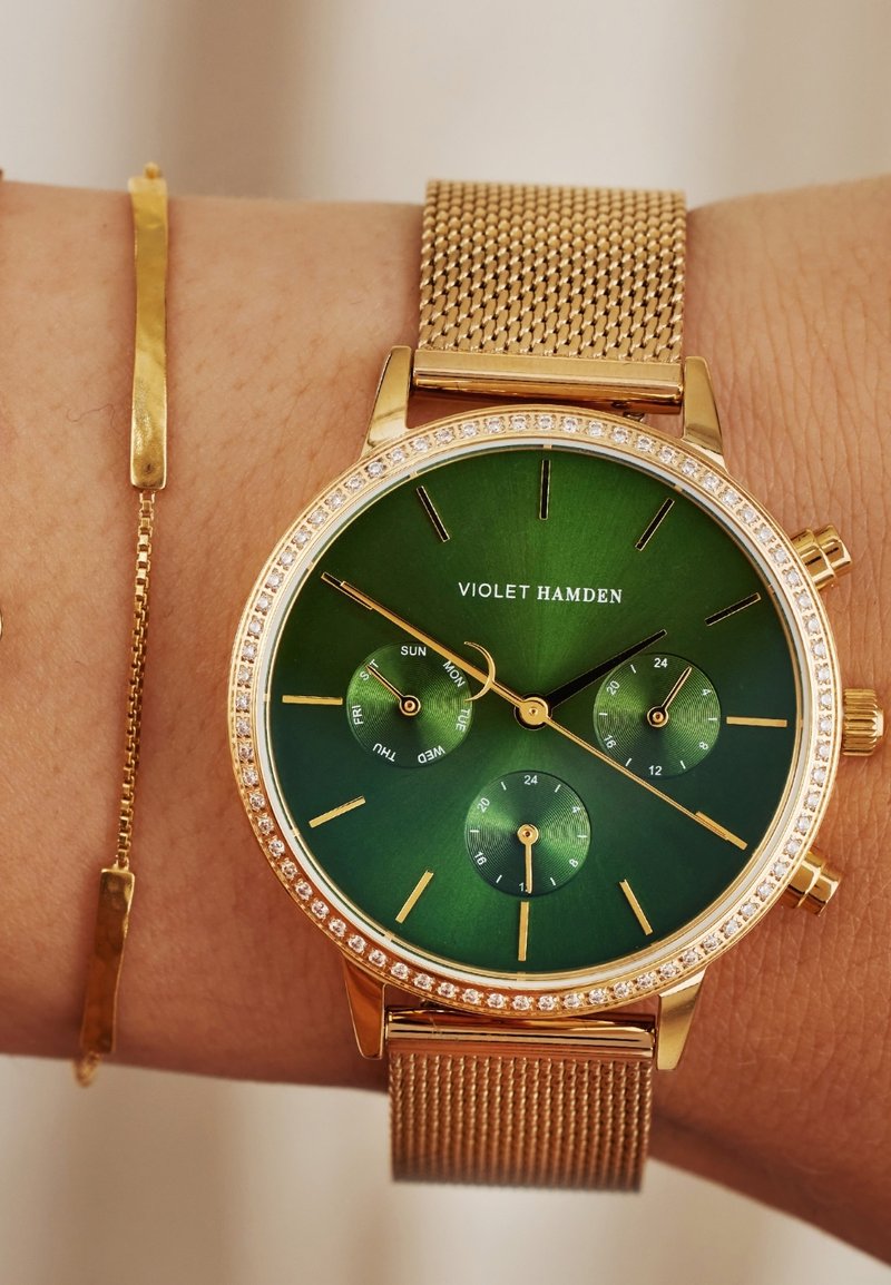 Violet Hamden Chronograph watch - gold-coloured - Zalando.ie