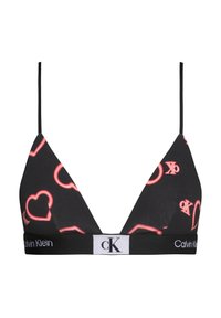 Calvin Klein Underwear UNLINED TRIANGLE - Bikinitop - neon hearts_black ...