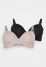 DORINA ARA 2 PACK - T-shirt bra - beige/black/black - Zalando.ie