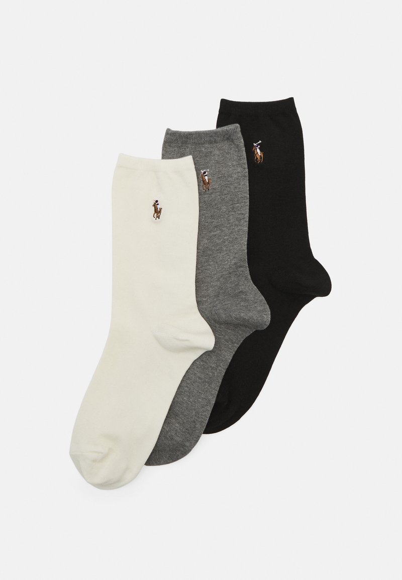 Polo Ralph Lauren CREW SOCK 3PACK - Socks - black assorted/black ...