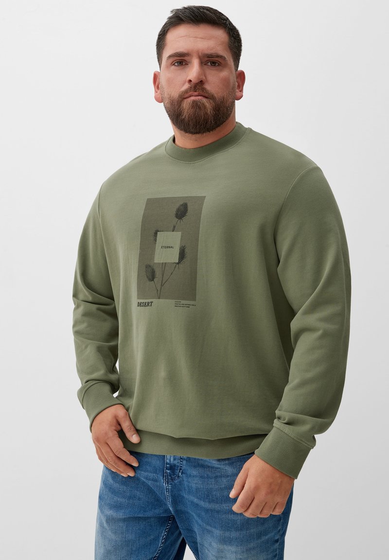 s.Oliver Sweatshirt - olivgrün/dunkelgrün - Zalando.de