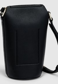 ECCO LEATHER GOODS TEXTUREBLOCK POT - Schoudertas - black/zwart ...