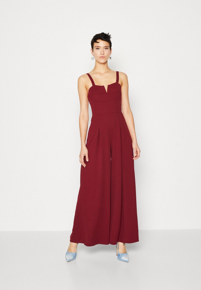 WAL G. WIDE LEG - Mono - wine/burdeos - Zalando.es