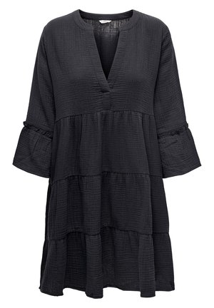 Cache Cache AUSGESTELLTES MIT WICKELKRAGEN - Vestido ligero - noir ...