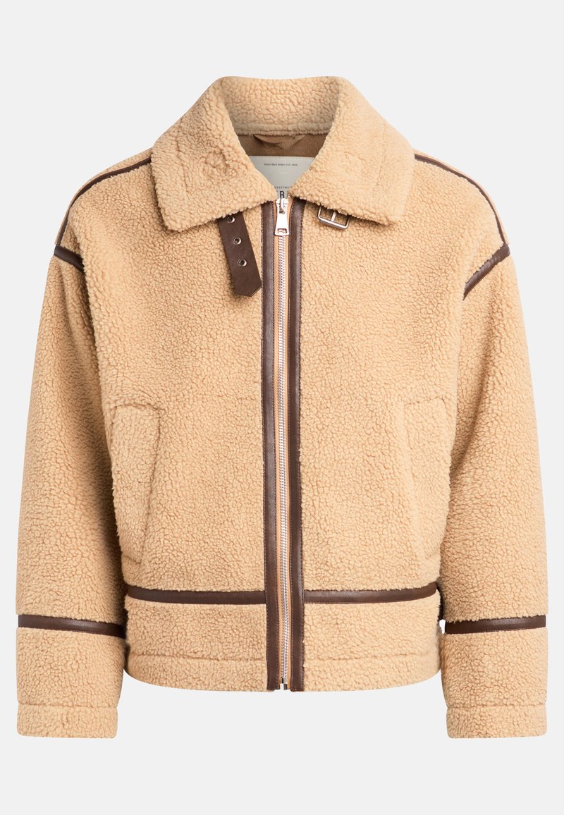Redefined Rebel JACKET BOXY FIT - Fleece jacket - travertine/beige ...