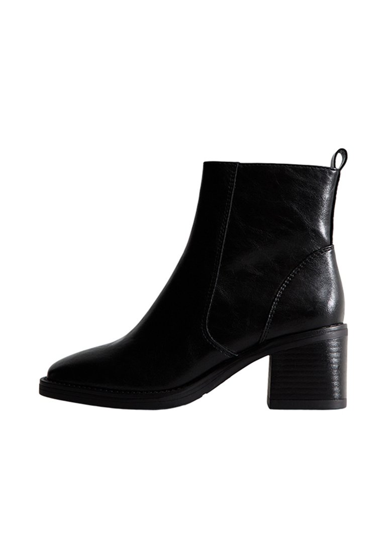 New Look BLOCK HEEL - Korte laarzen - black/zwart - Zalando.nl