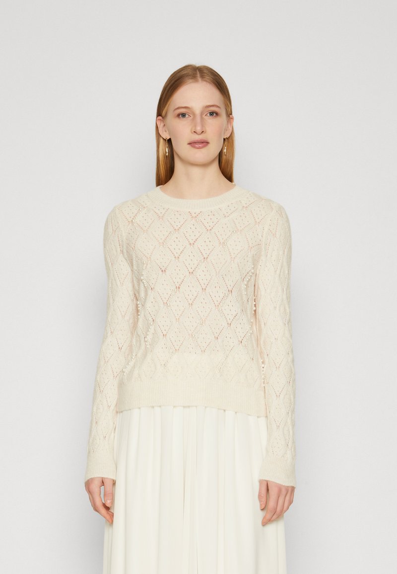 ONLY Tall ONLLEAH - Pullover - cloud dancer/écru - ZALANDO.FR