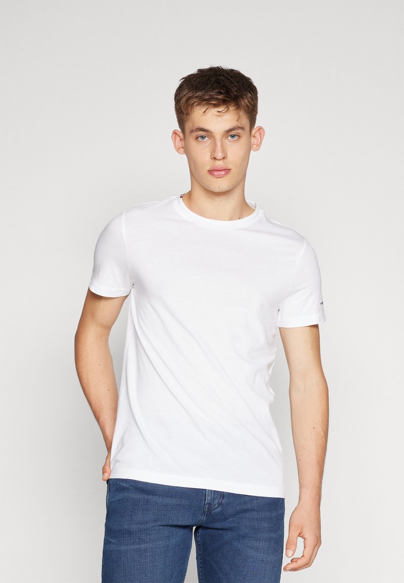 Tommy Hilfiger LOGO SLEEVE TEE - T-Shirt basic - white/weiß - Zalando.at