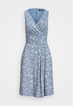 Lauren Ralph Lauren AFARA SLEEVELESS DAY DRESS - Etuikleid - blue/cream/offwhite - Zalando.de