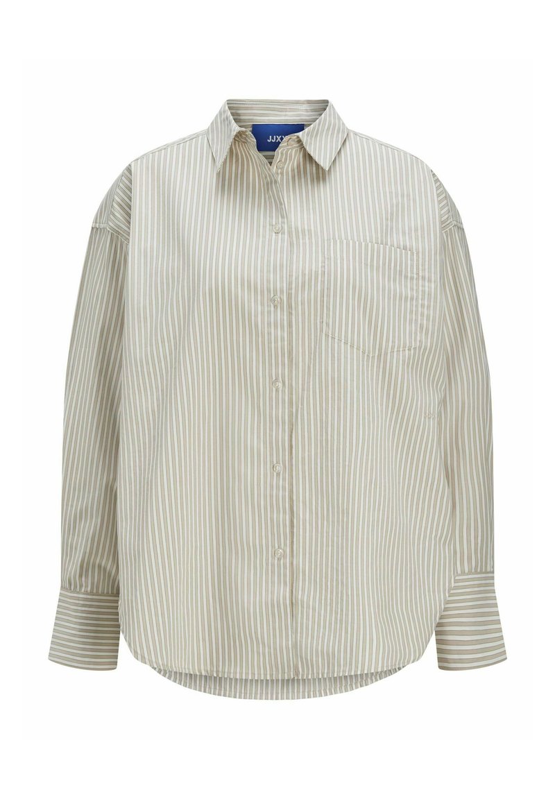 JJXX JXJAMIE LS RELAXED POPLIN SHIRT WVN NOOS - Blus - feather gray/grå ...