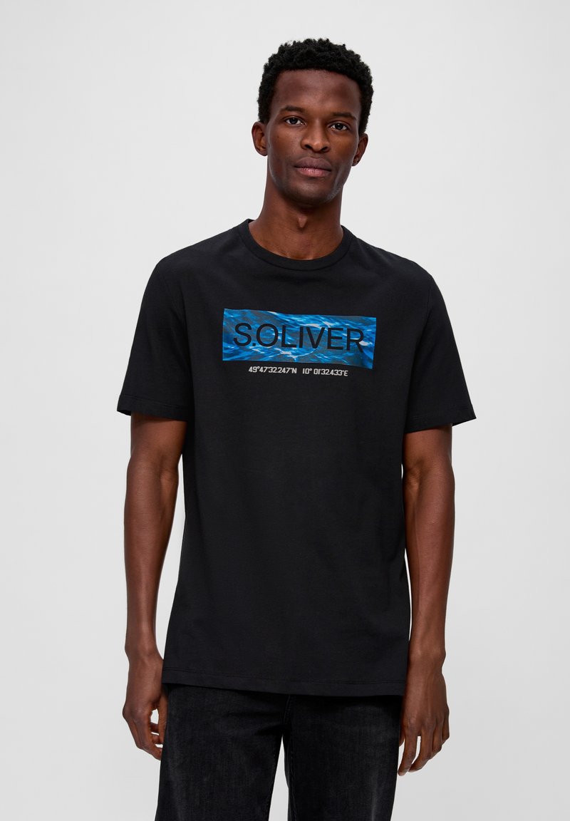 s.Oliver T-Shirt print - schwarz - Zalando.de