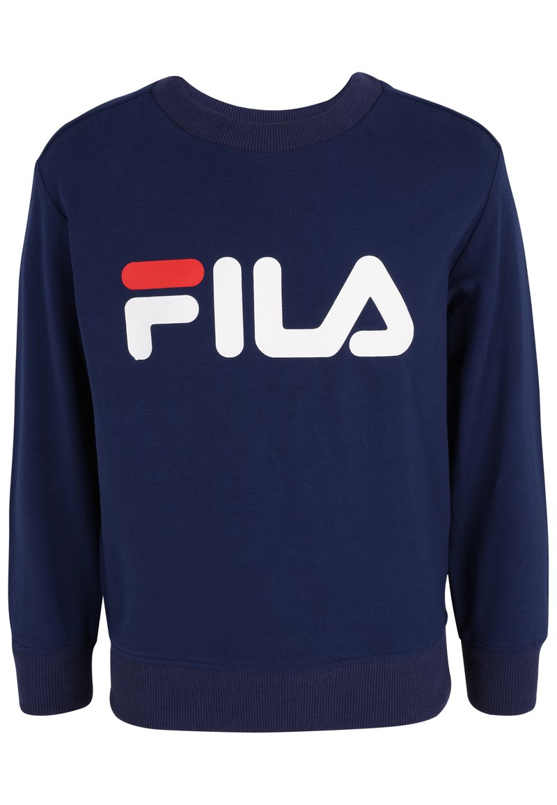 Fila BABINA LOGO CREW UNISEX - Sweatshirt - medieval blue/dark blue ...