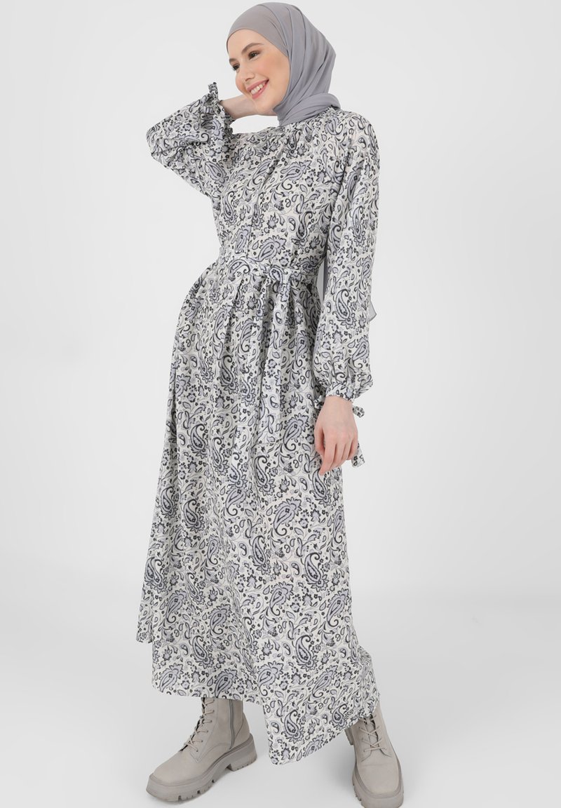 Modanisa CREW NECK - MODEST - REFKA - Robe longue - royal blue/noir ...