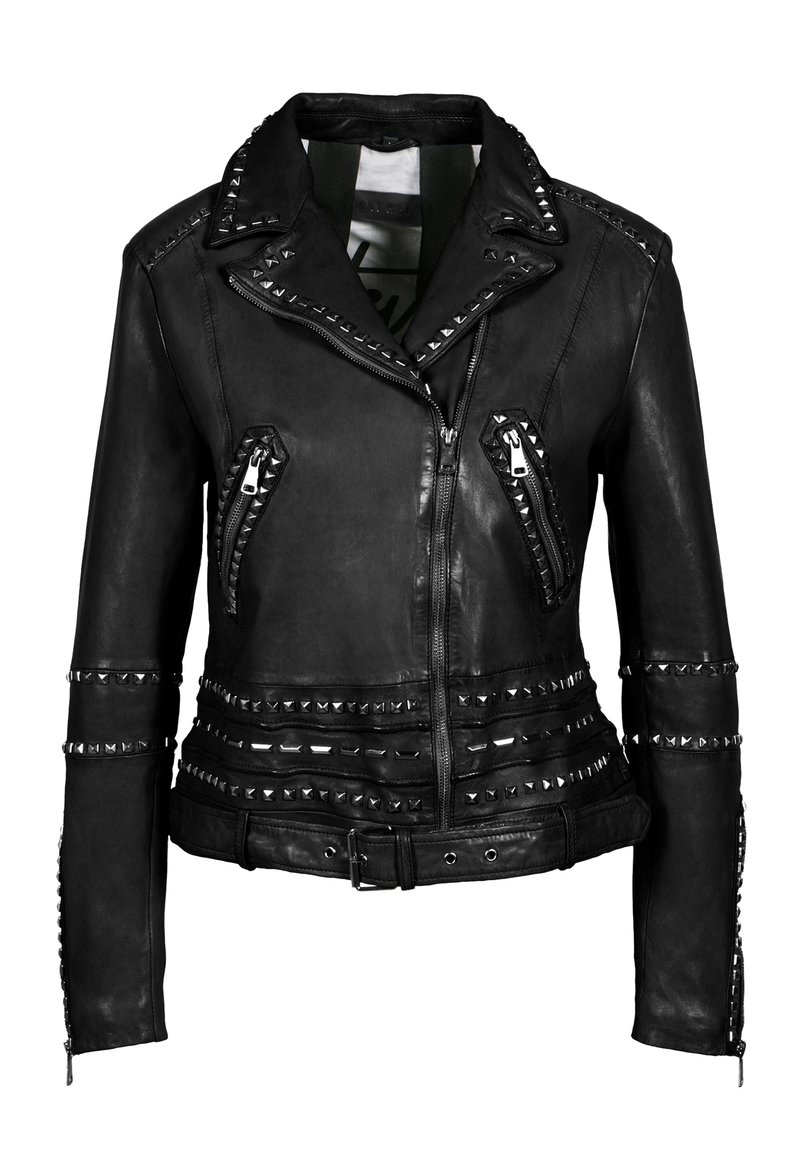 Freaky Nation MS STRASS - Chaqueta de cuero - black/negro - Zalando.es