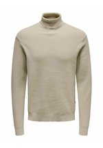 Only & Sons ONSPHIL ROLL NECK - Pullover - silver lining/argenté ...
