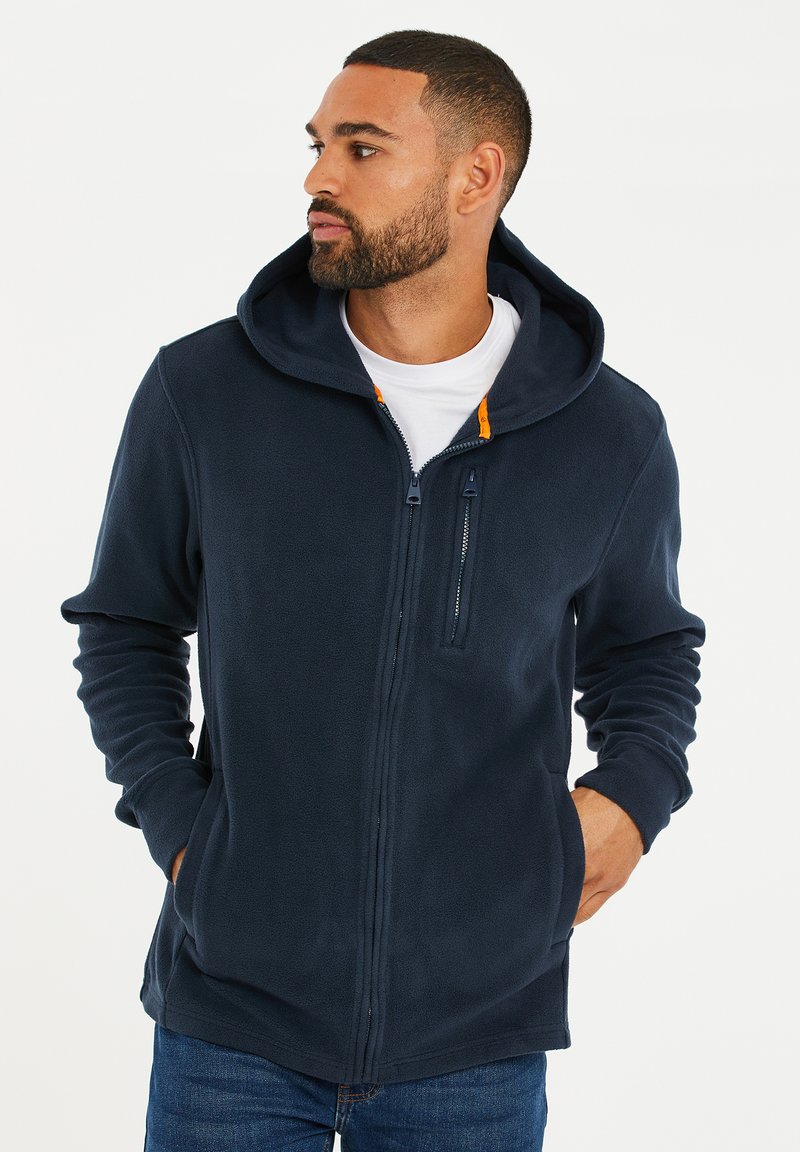 Threadbare THB FITNESS RUEBEN - Fleecejas - navy/blauw - Zalando.be
