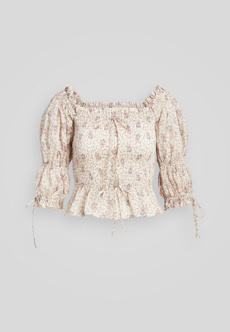 Polo Ralph Lauren SHORT SLEEVE BLOUSE - Blouse - berry floral/pink ...