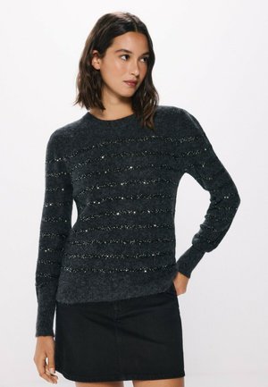 Nümph NUMILA - Strickpullover - caviar/schwarz - Zalando.de