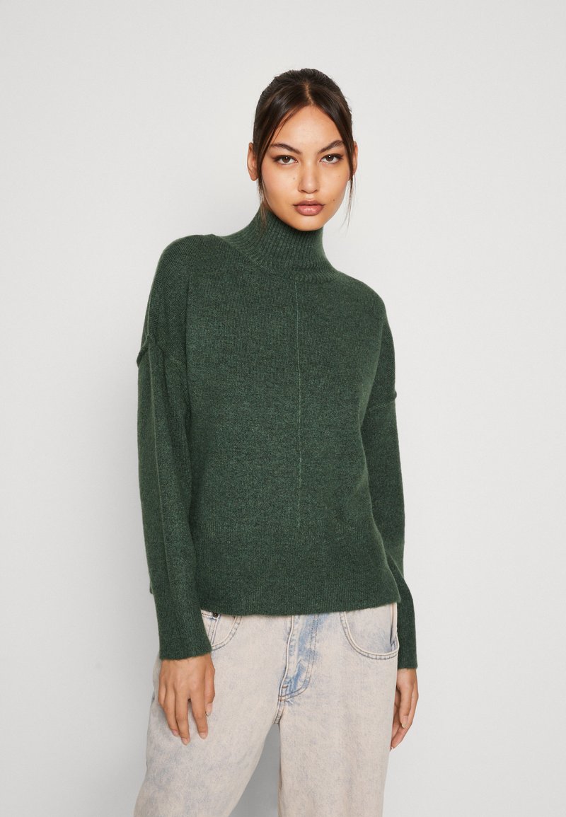 YAS YASBALIS HIGH NECK - Pullover - garden topiary/vert foncé - ZALANDO.BE