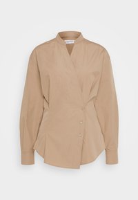 Calvin Klein WRAP SHIRT - Camicetta - dune/beige - Zalando.it