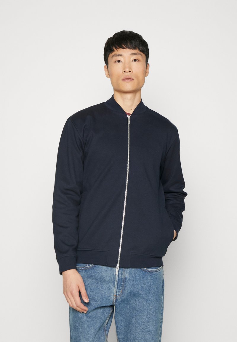 Selected Homme SLHSEERO JACKET - Sweat zippé - sky captain/bleu marine ...