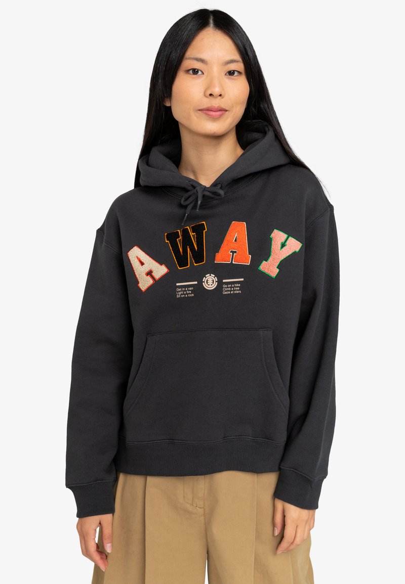 Element AWAY - Sweat à capuche - dark grey/gris foncé - ZALANDO.FR