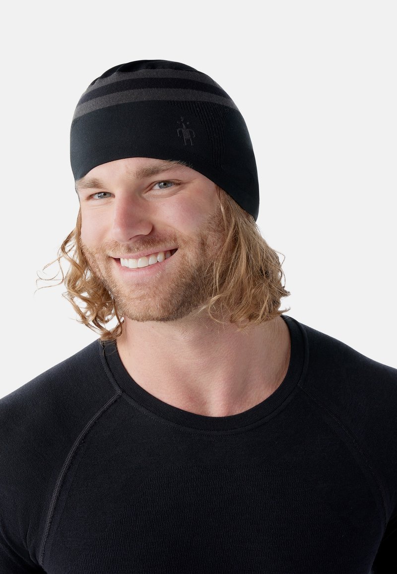 Smartwool INTRAKNIT MERINO TECH - Beanie - BLACK CHARCOAL/black ...