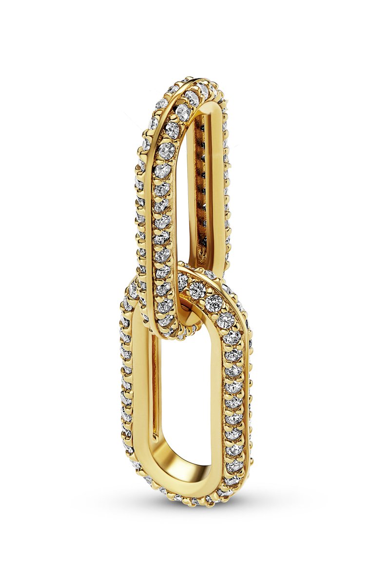 Pandora STYLING PAVÉ DOUBLE LINK - Charm - gold plated/goldfarben ...