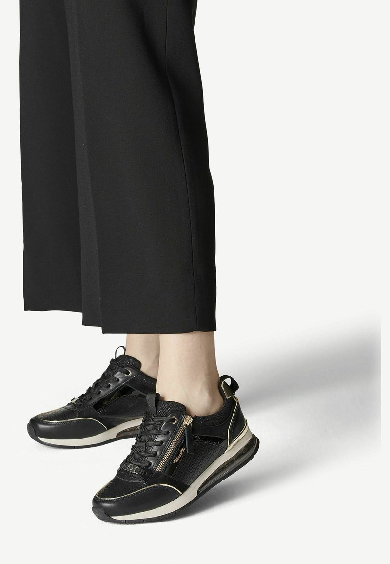 Tamaris Zapatillas - black gold/negro - Zalando.es