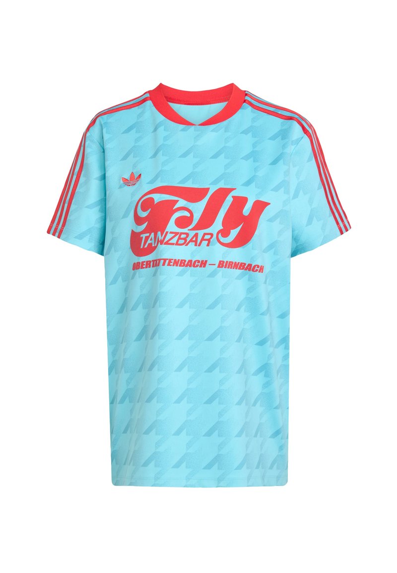 adidas Originals FOOTIE - Print T-shirt - blue glow/blue - Zalando.co.uk